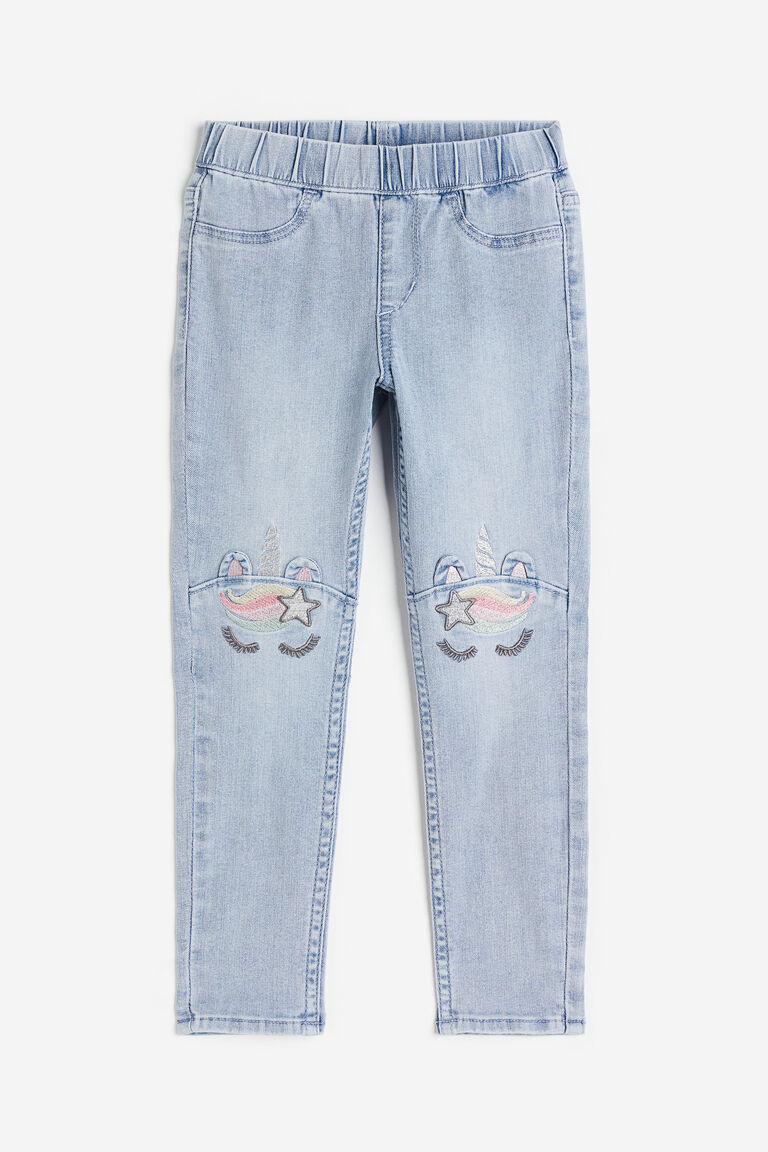 Denim leggings