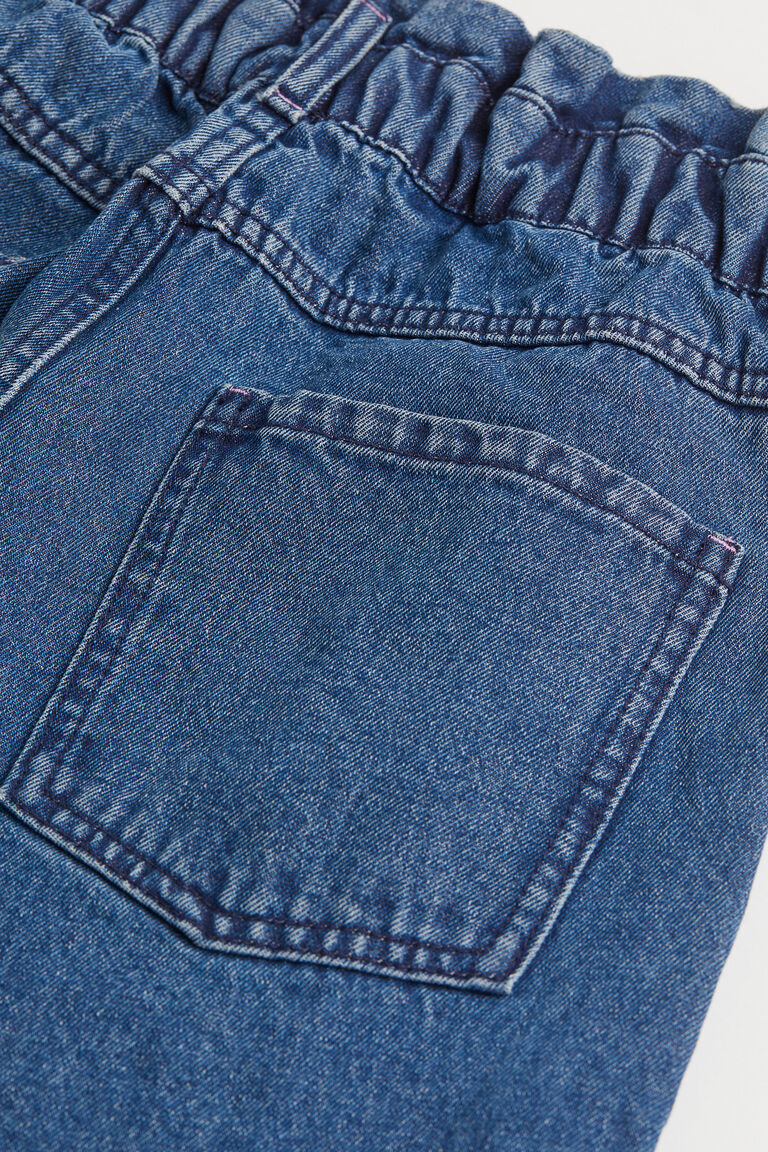 Wide paper bag jeans