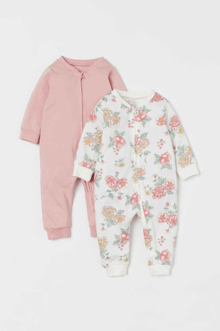 2-pack zip-up pyjamas