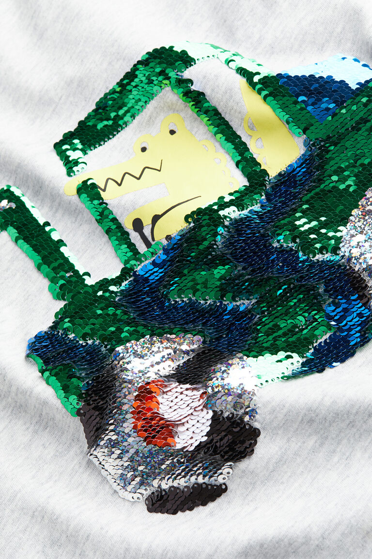 Interactive-motif T-shirt