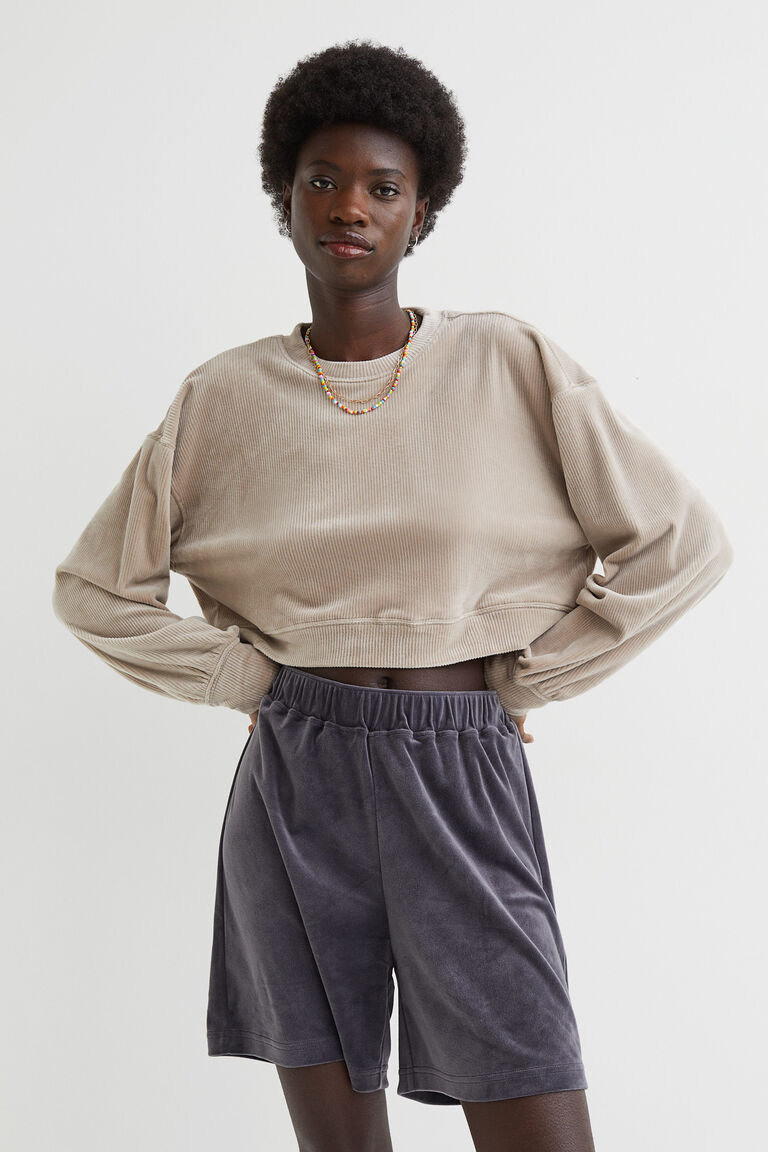 Velour shorts