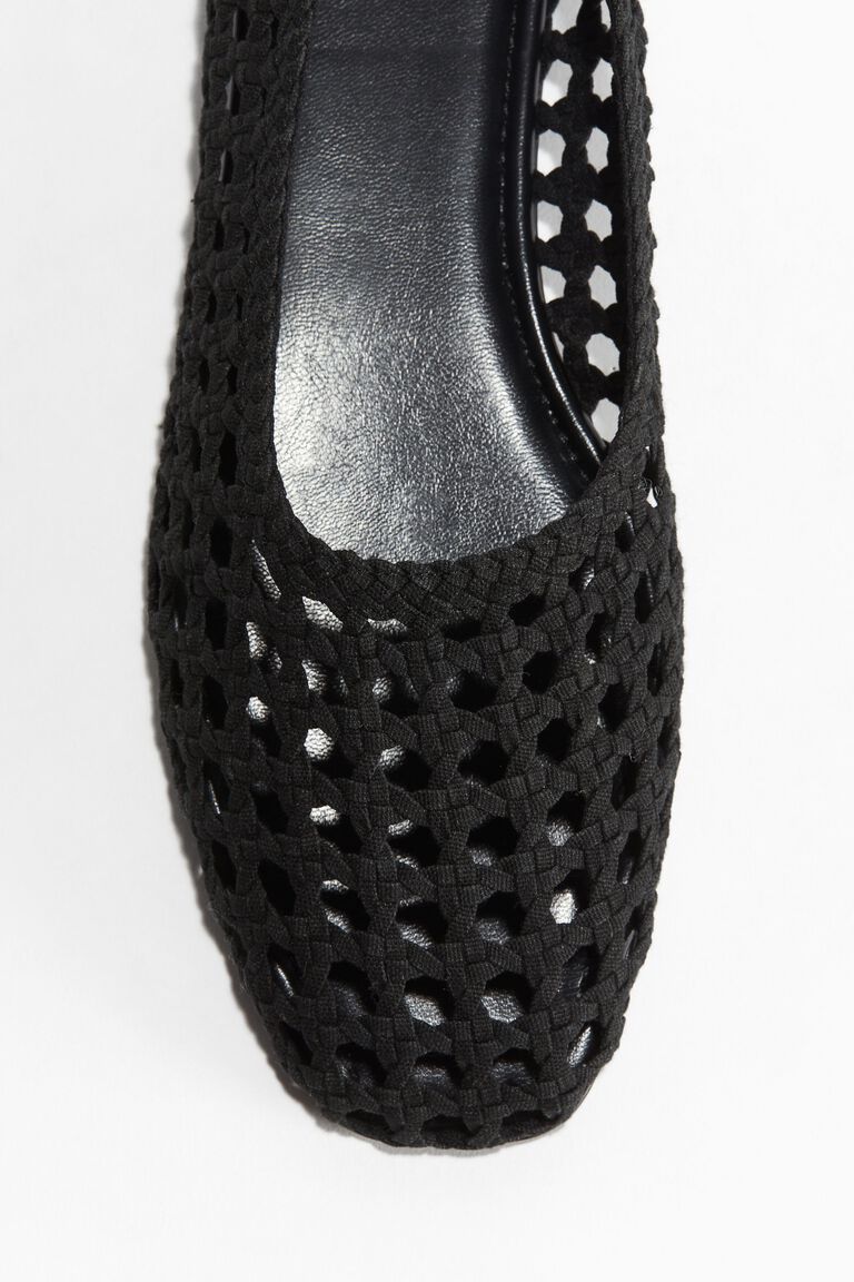 Braided ballet pumps