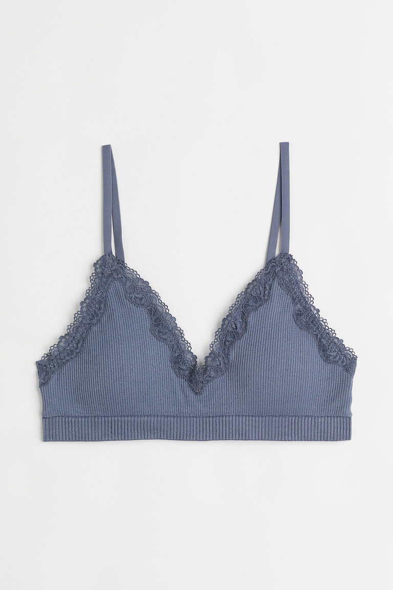 Seamless padded bra