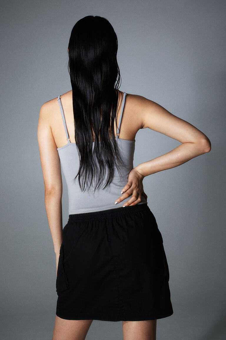 Poplin parachute skirt