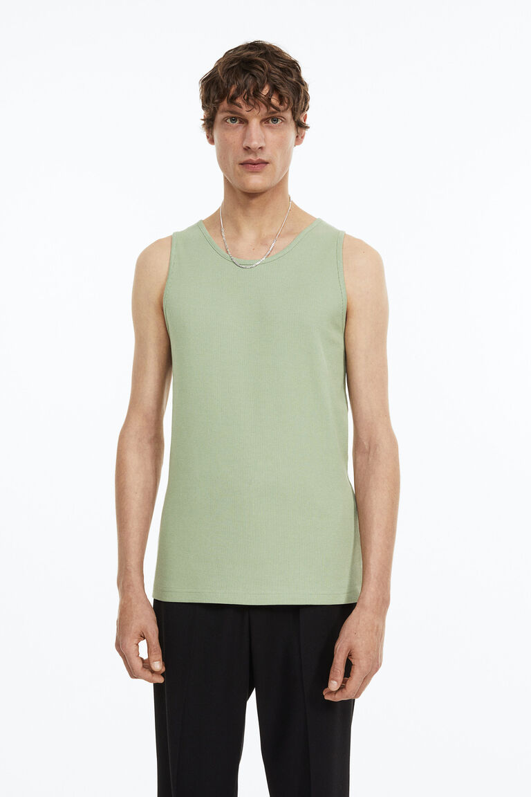 Slim Fit Ribbed vest top