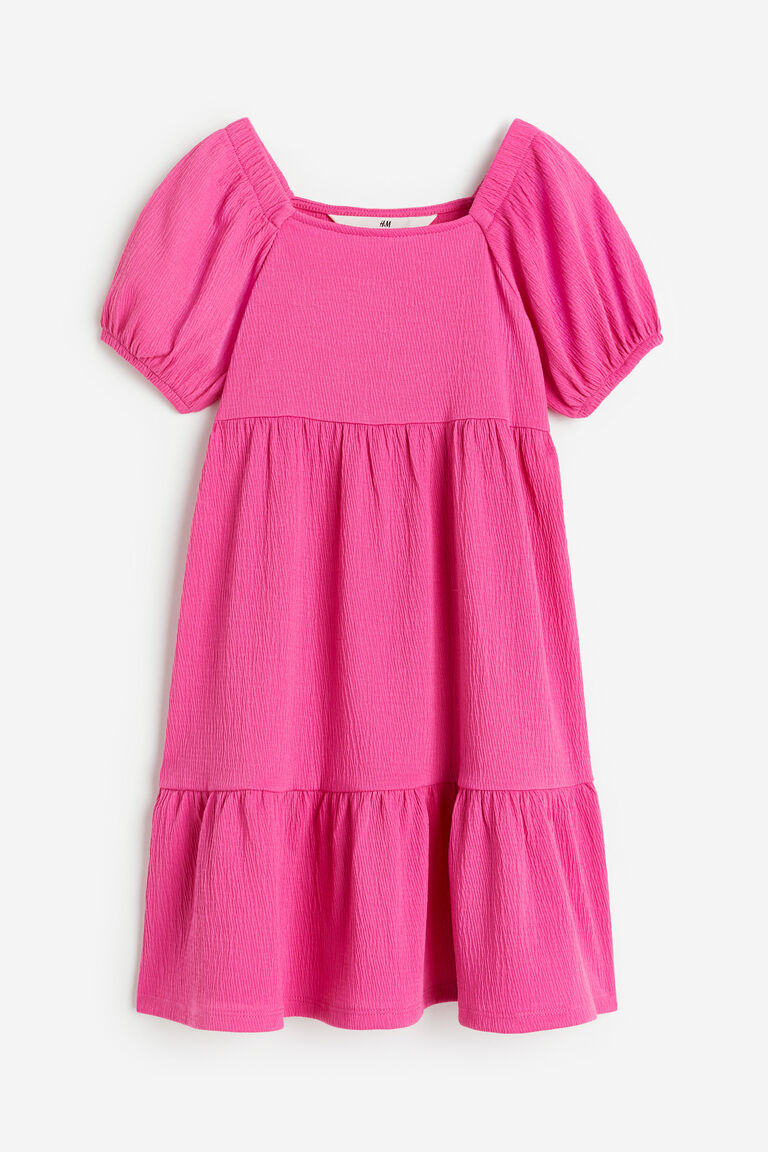 Textured jersey dress
