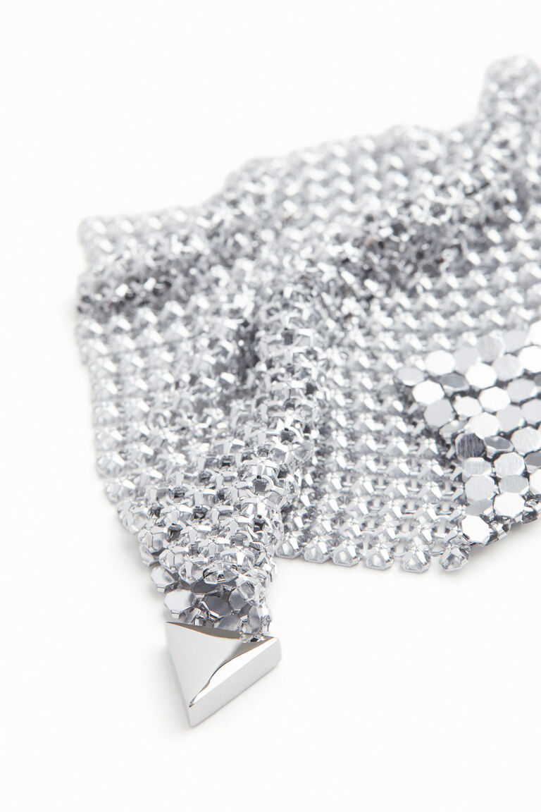 Metal-mesh earring