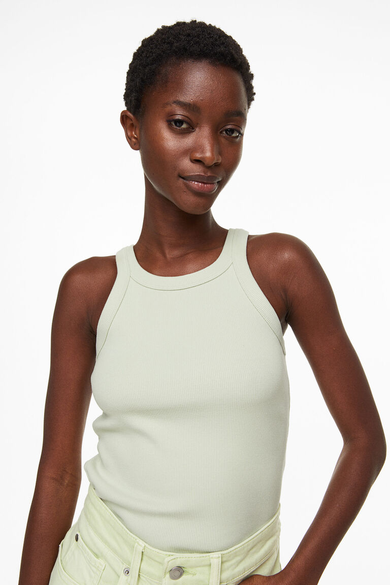 Ribbed vest top
