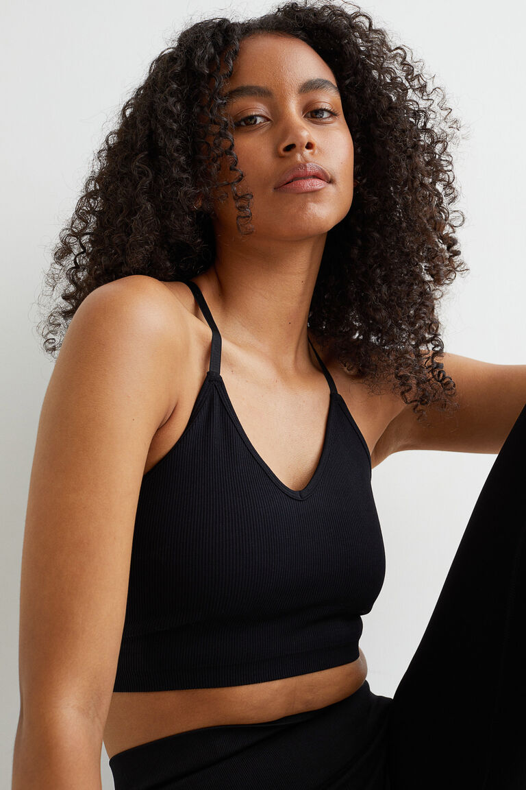 Seamless sports bralette