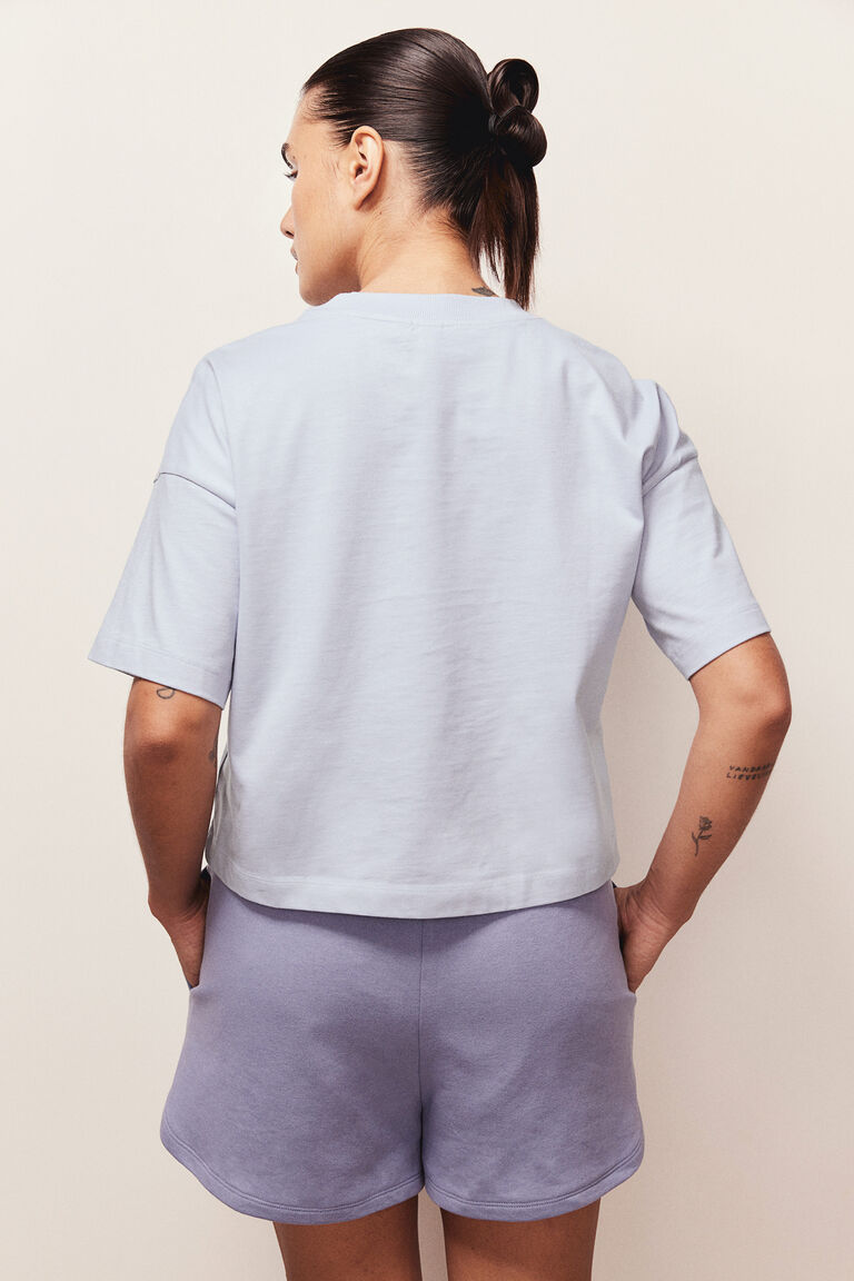 Boxy-style cotton T-shirt