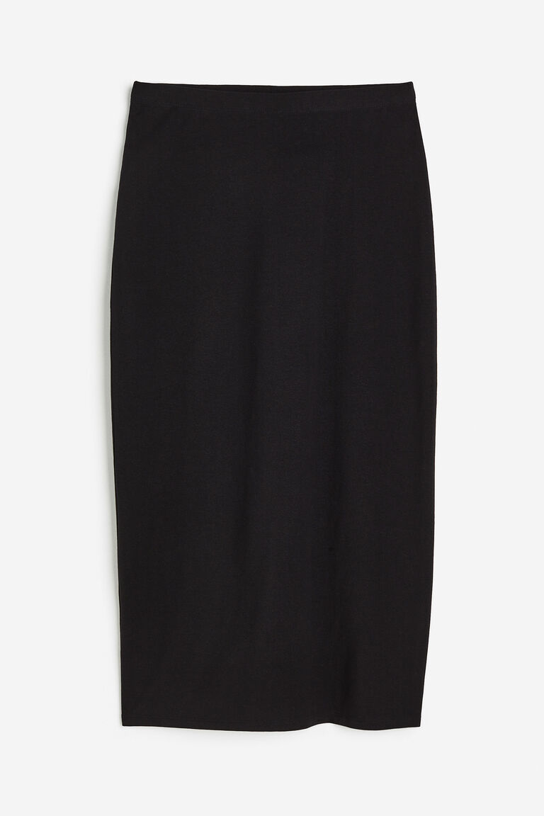 Jersey pencil skirt