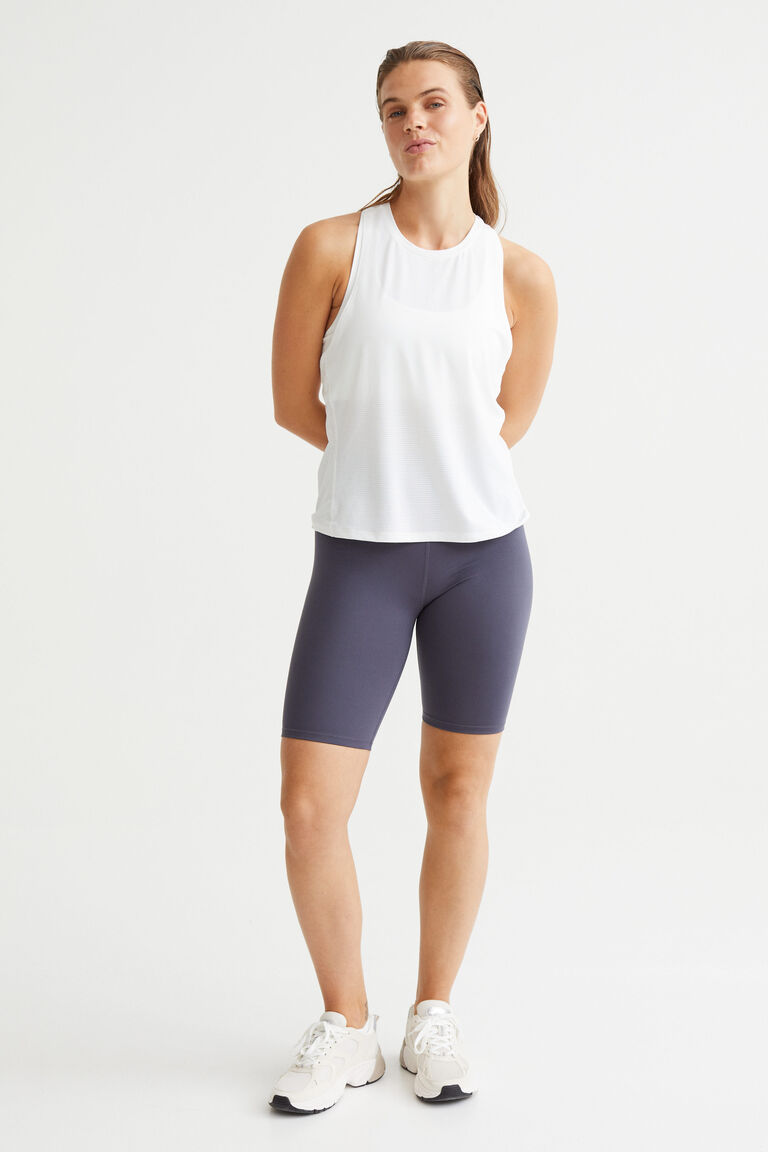 Mesh sports vest top