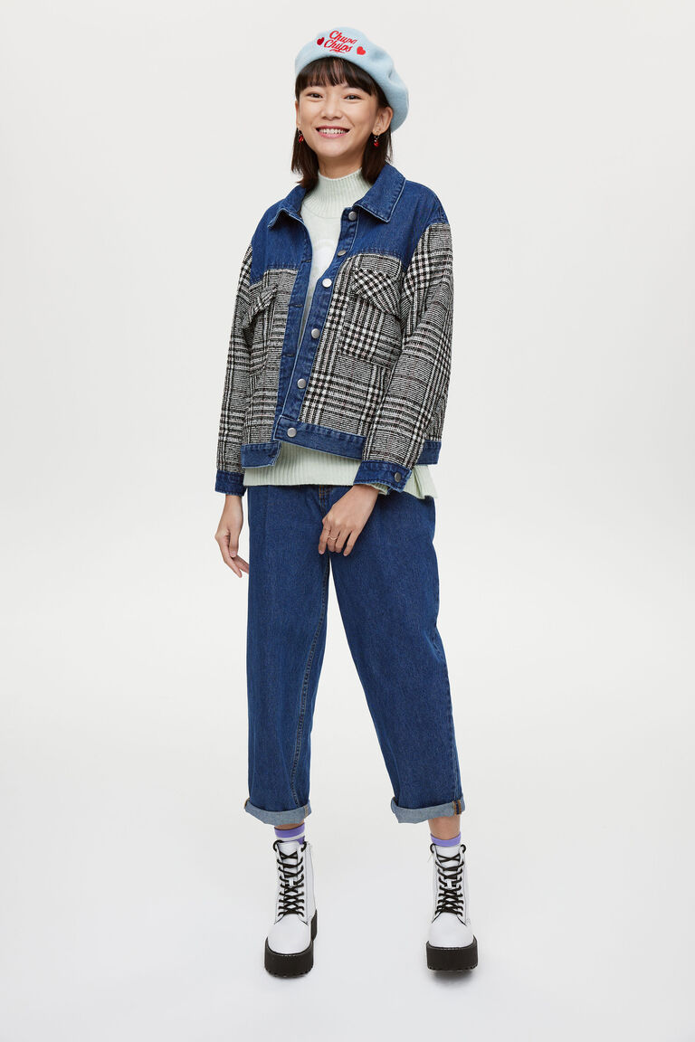 Textured-weave jacket