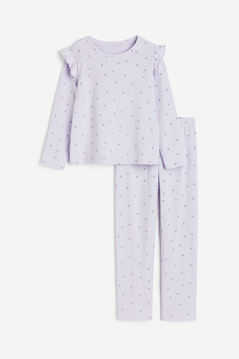 Printed jersey pyjamas
