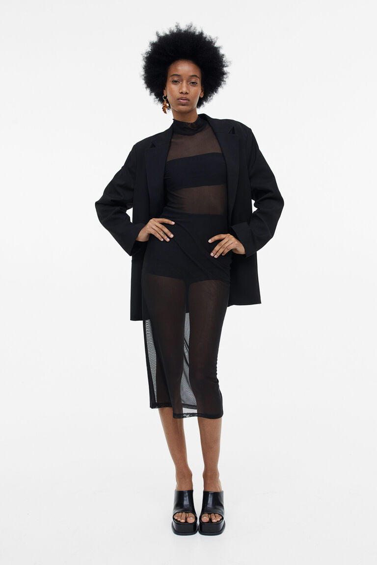 Mesh bodycon dress