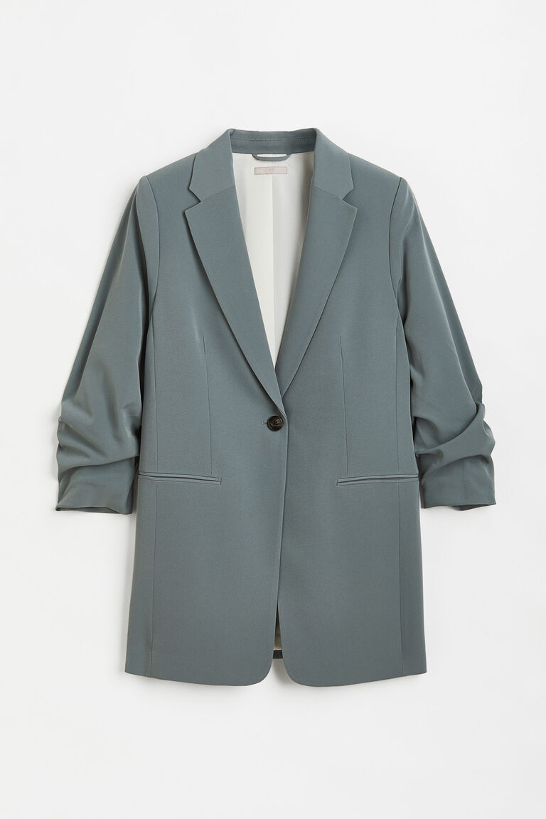 Gathered-sleeve jacket