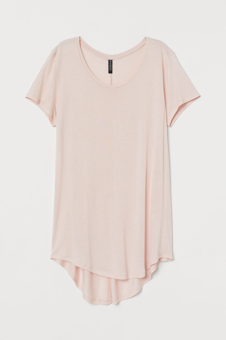 Rounded-hem T-shirt