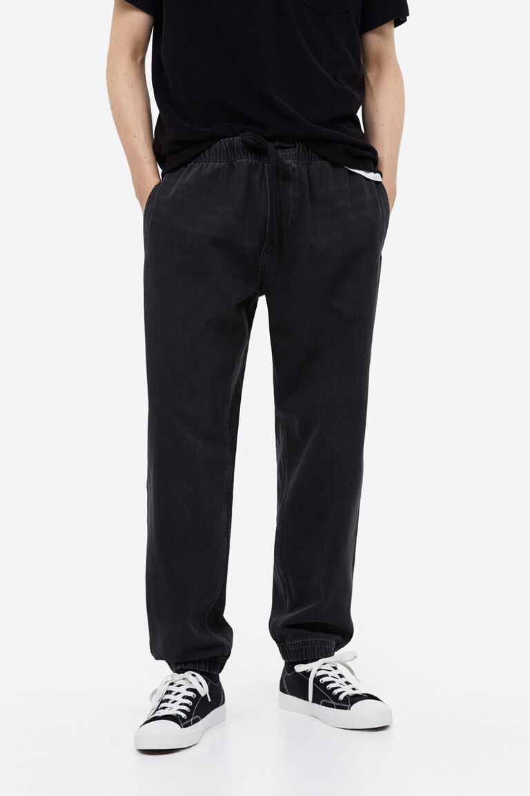 Relaxed Denim Joggers