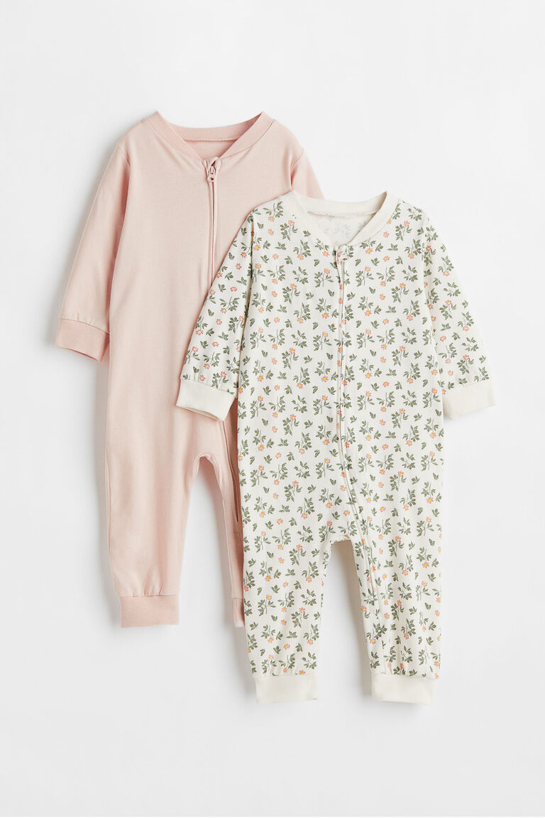 2-pack zip-up pyjamas