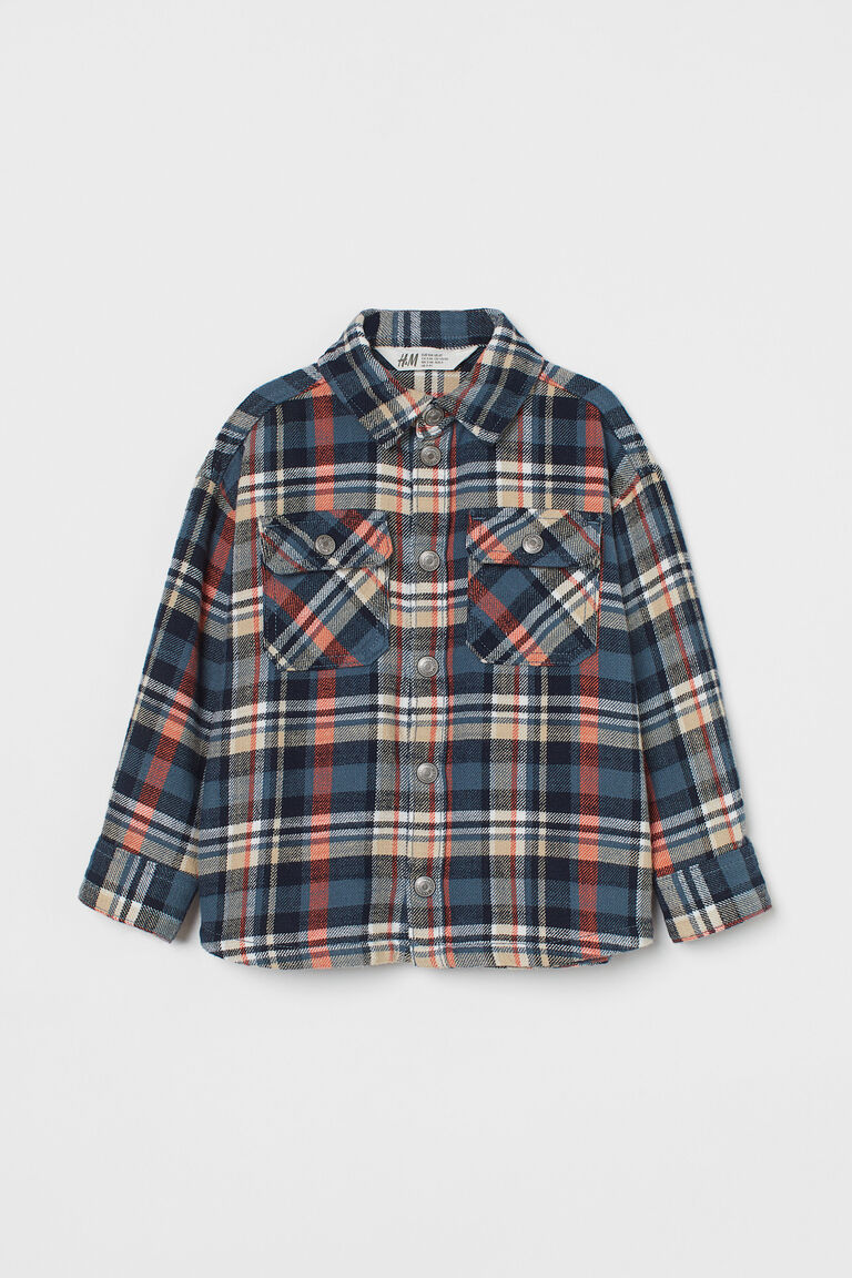 Oversized cotton shacket