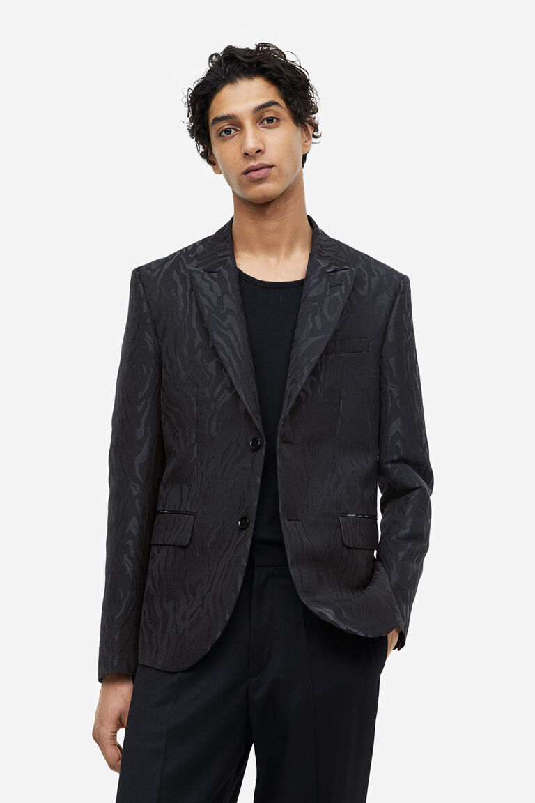 Regular Fit Jacquard-weave jacket