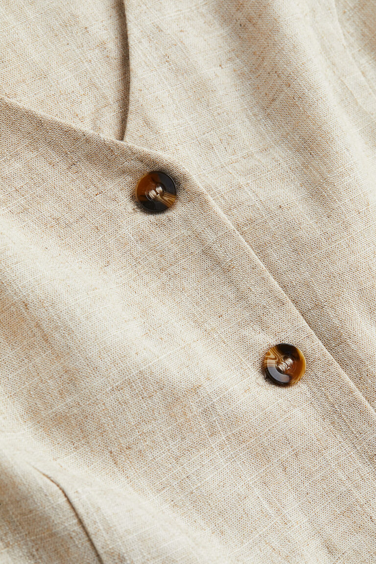 Linen-blend suit waistcoat