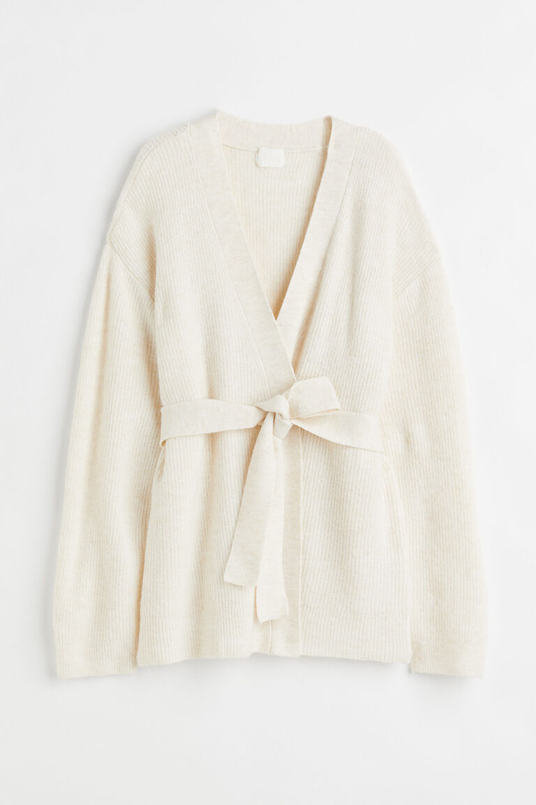 Tie-belt cardigan