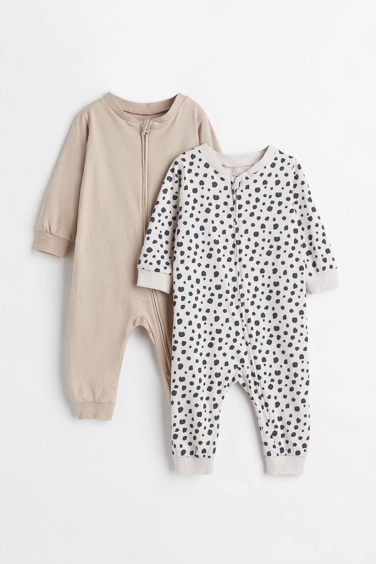 2-pack zip-up pyjamas