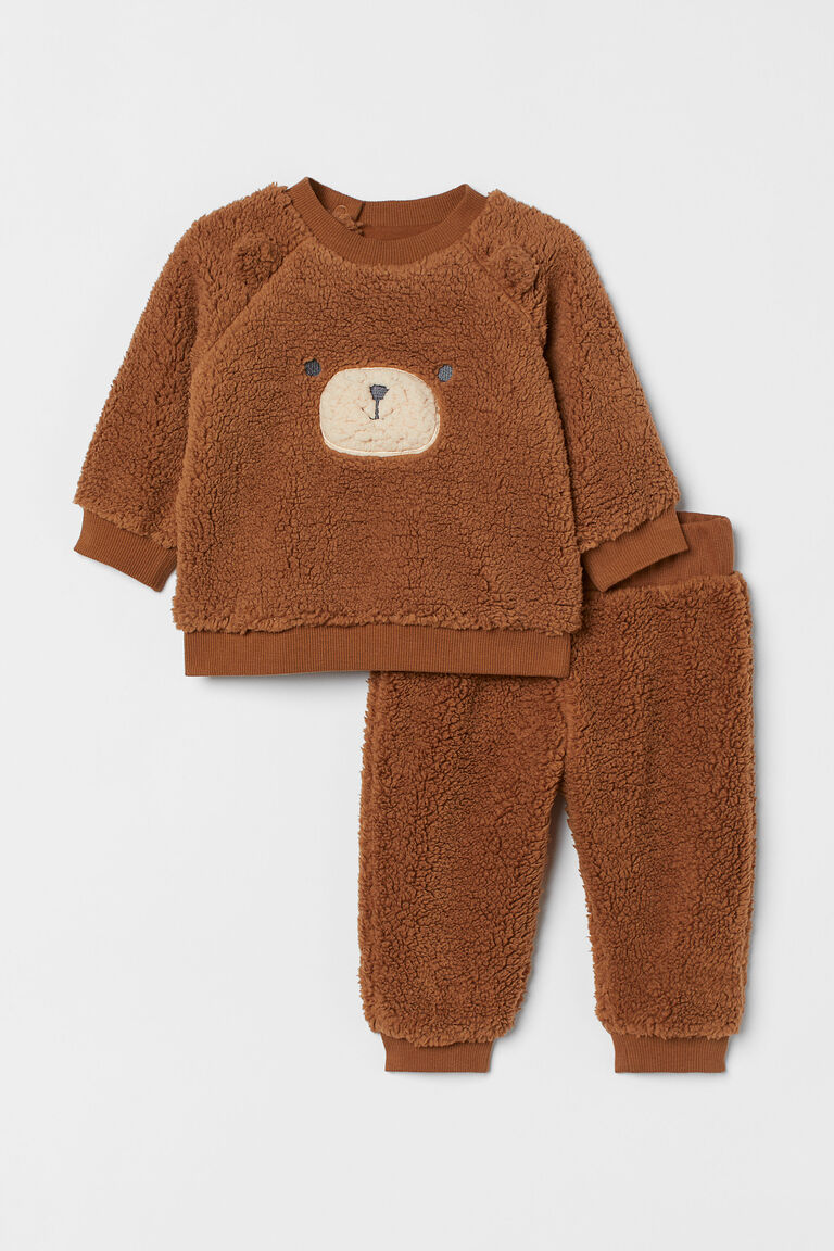 2-piece teddy set