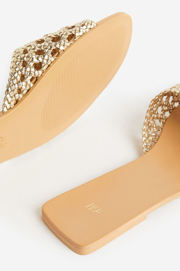 Braided-detail slides