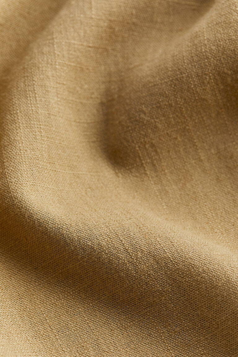 Linen-blend pull-on trousers