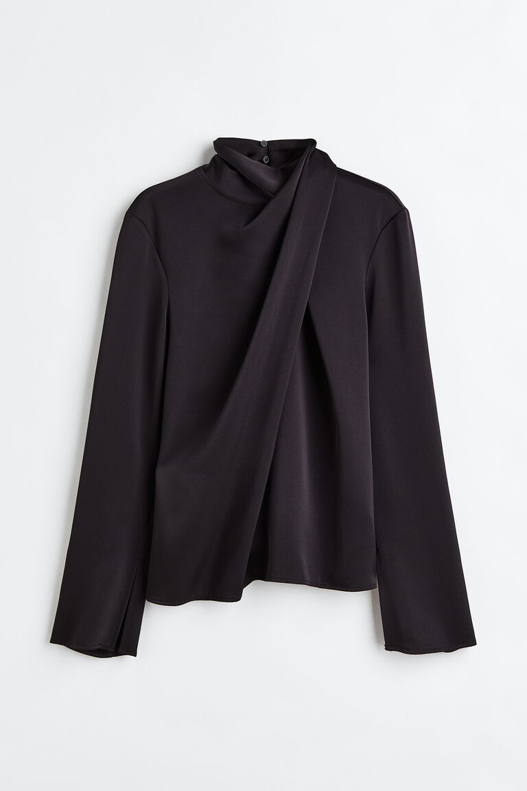 Draped blouse