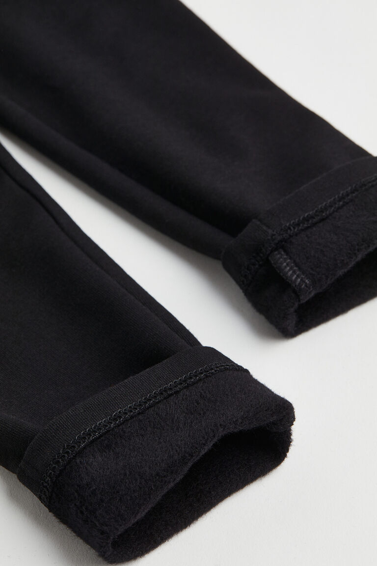 Leggings with brushed inside