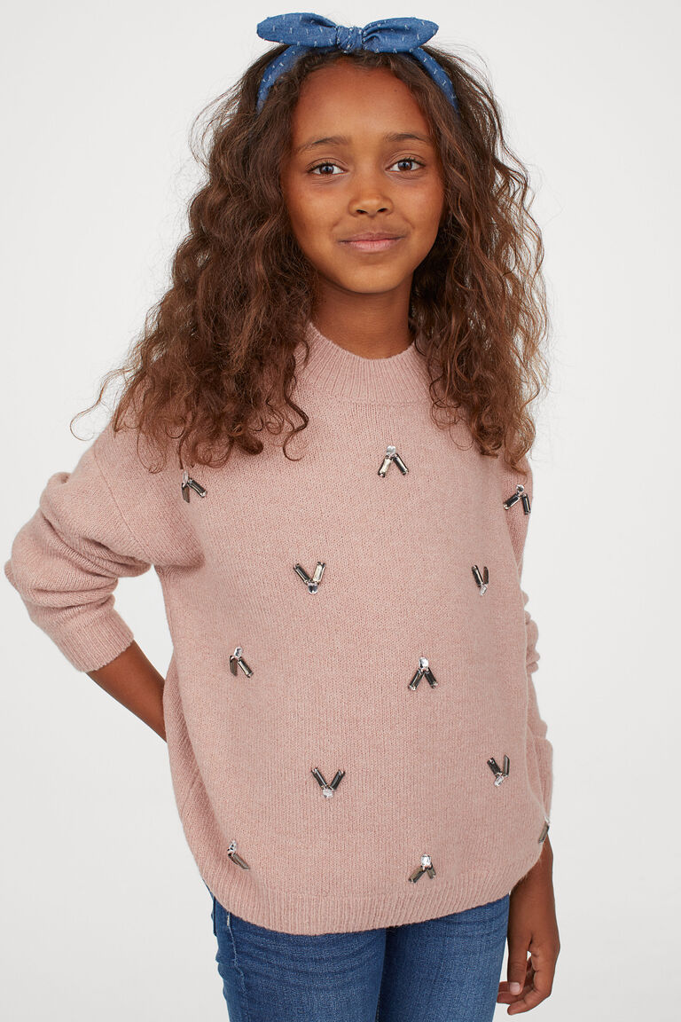 Jumper with sparkly stones