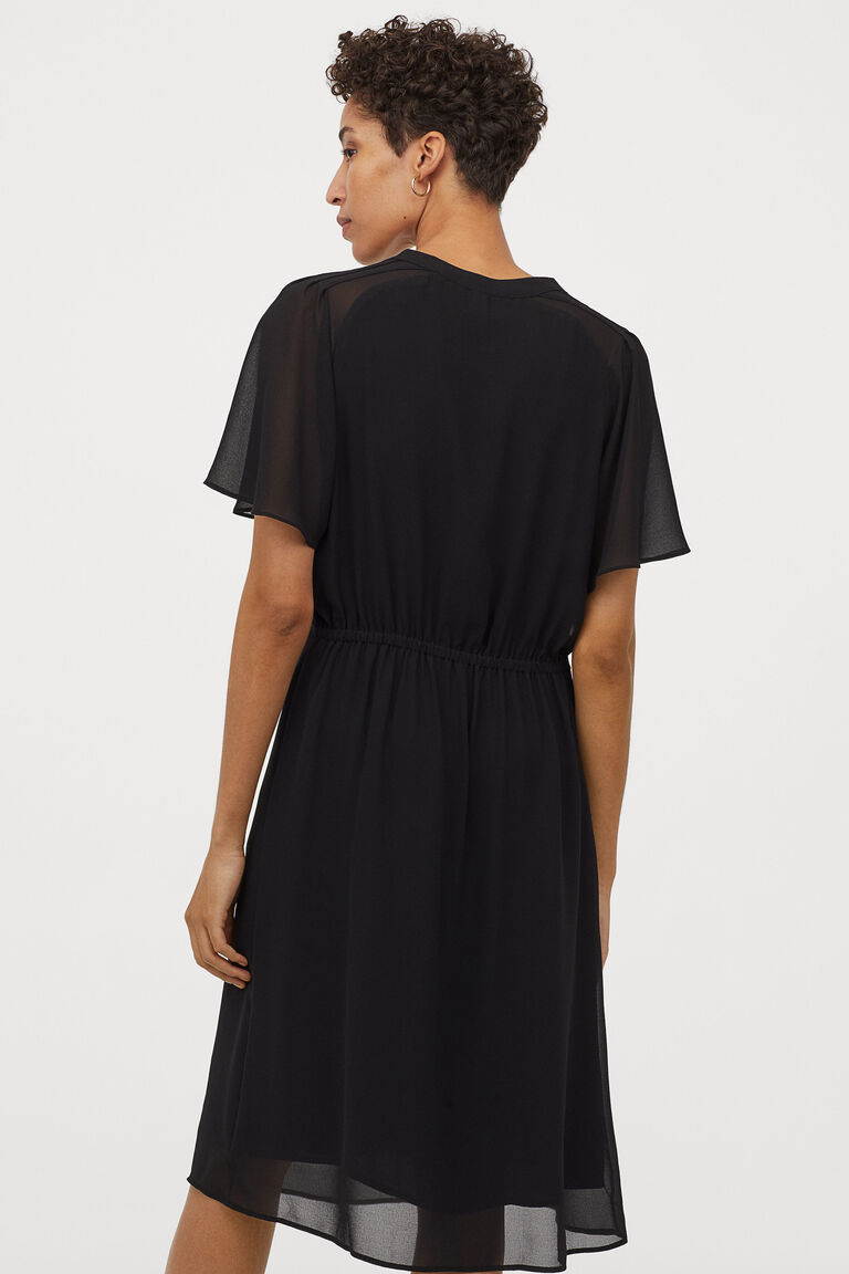 Pin-tuck-detail dress