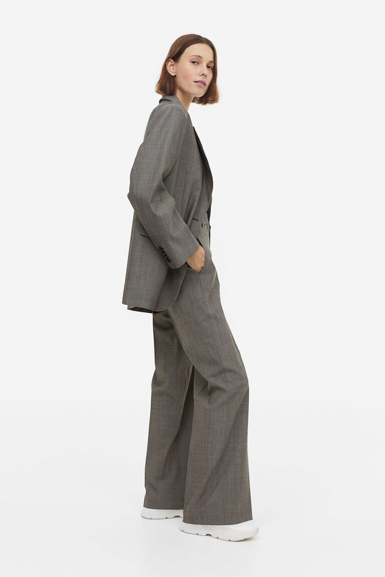 Tailored wool trousers