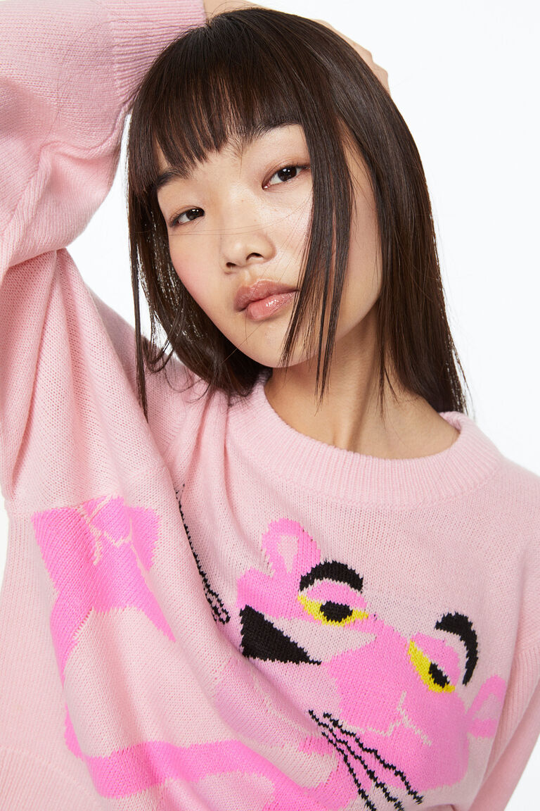 Jacquard-knit jumper