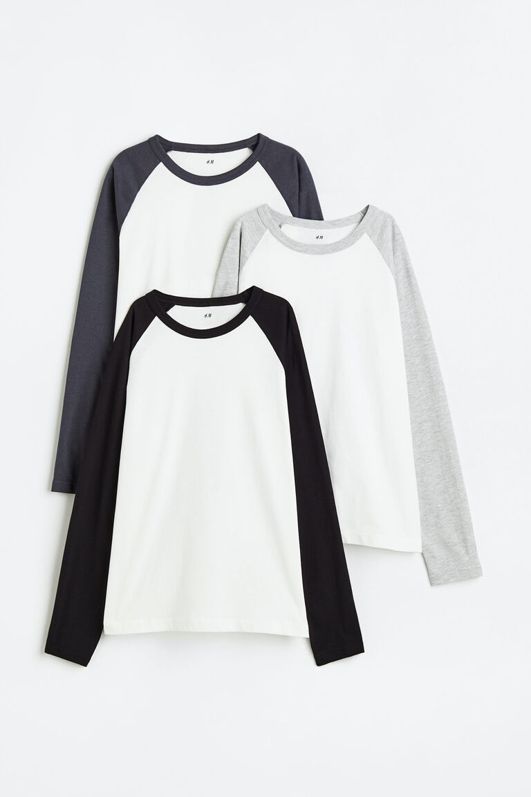 3-pack long-sleeved tops