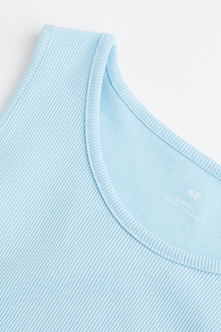 Slim Fit Ribbed vest top