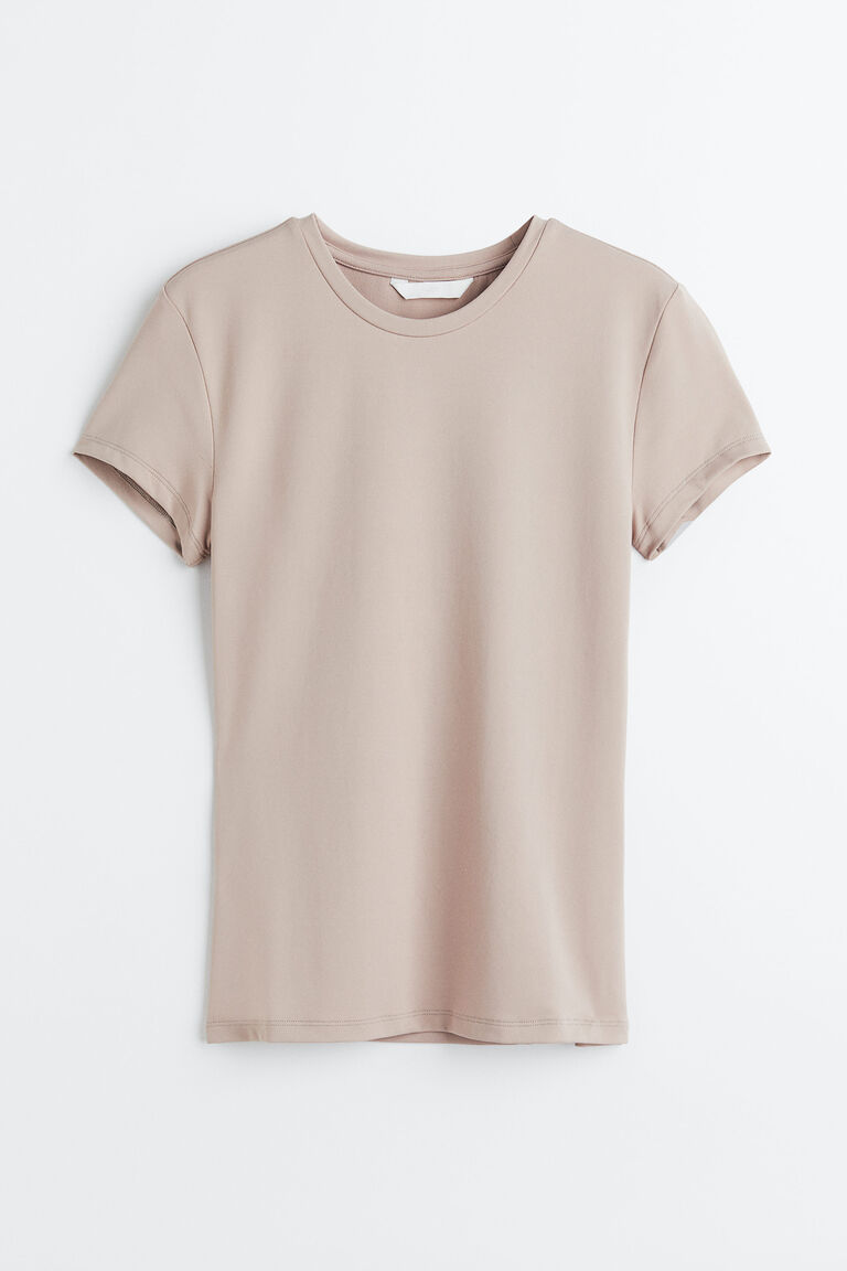 Fitted microfibre T-shirt