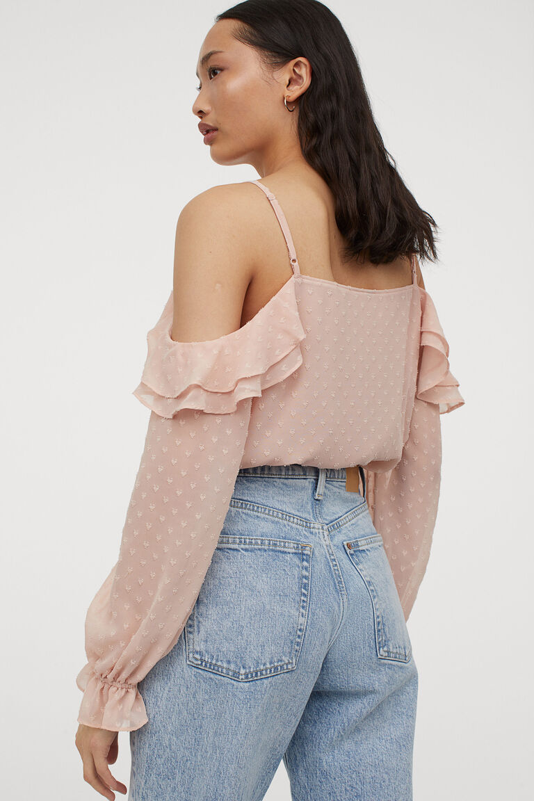 Cold shoulder blouse