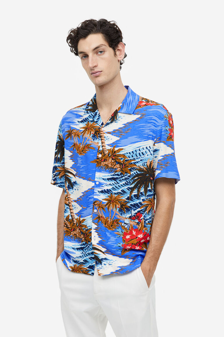 Patterned resort shirt