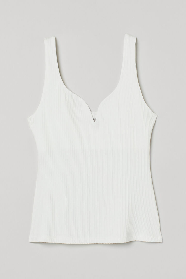 Ribbed vest top