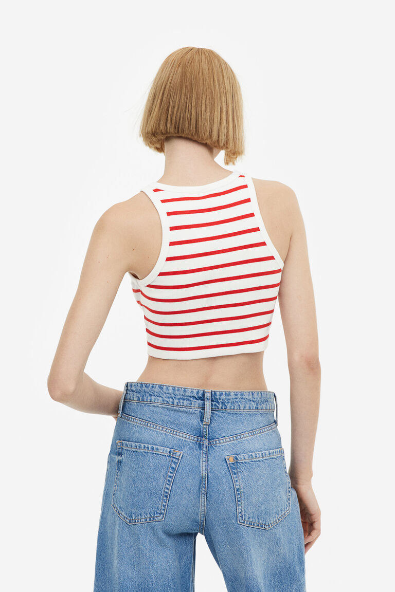 Cropped vest top
