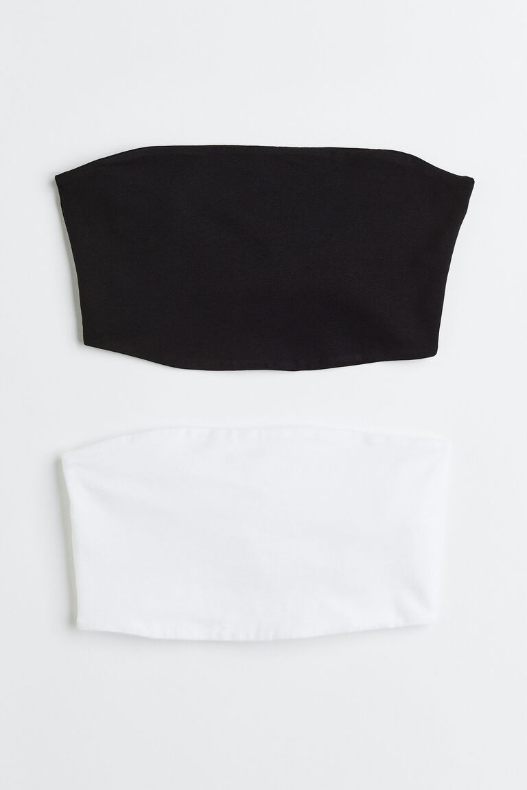2-pack cropped tube tops