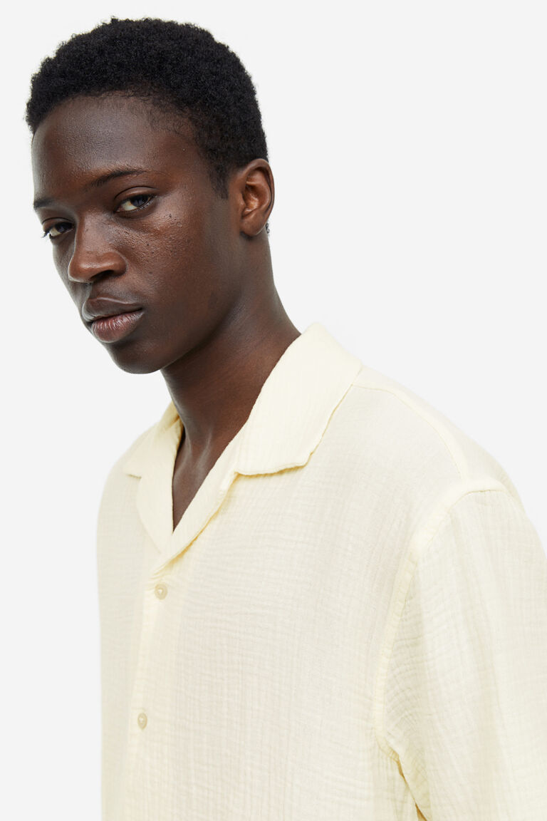 Regular Fit Muslin resort shirt