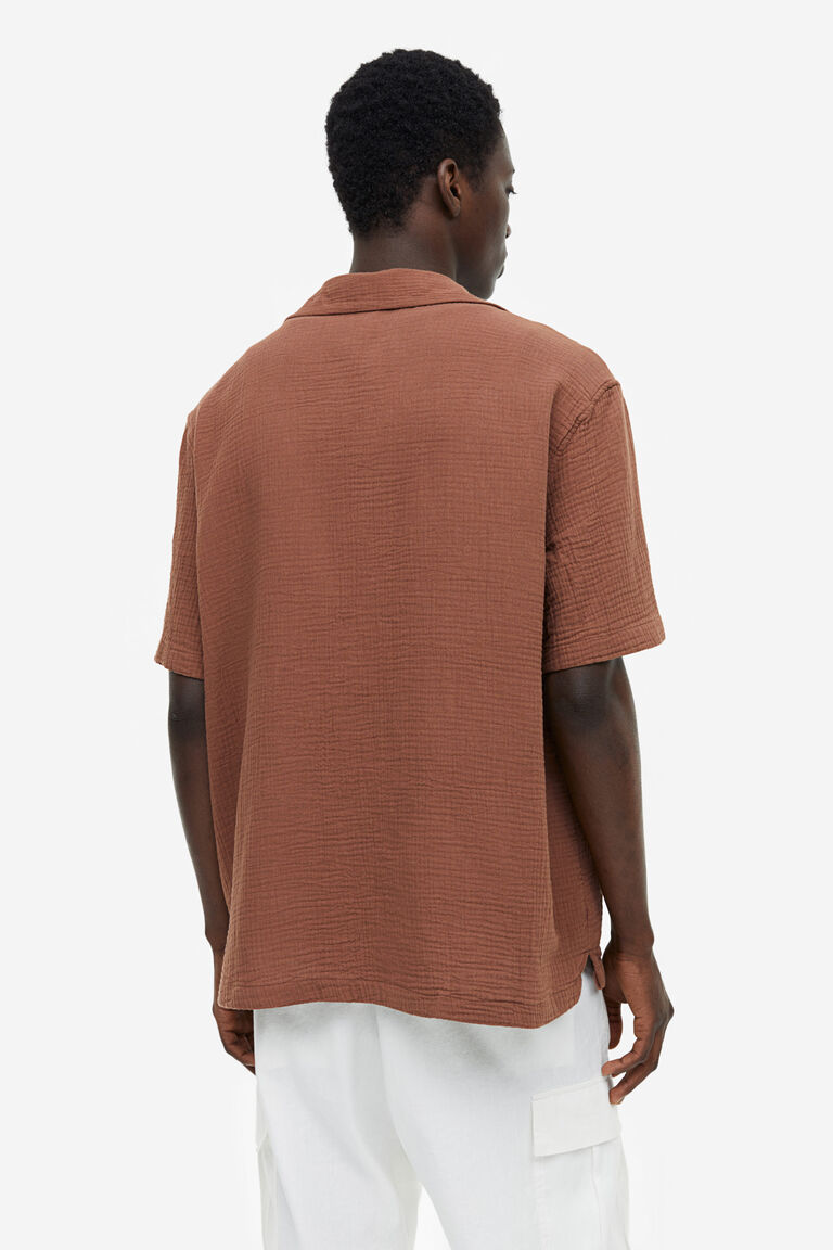 Regular Fit Muslin resort shirt