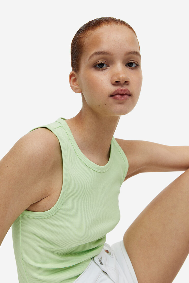 Ribbed vest top
