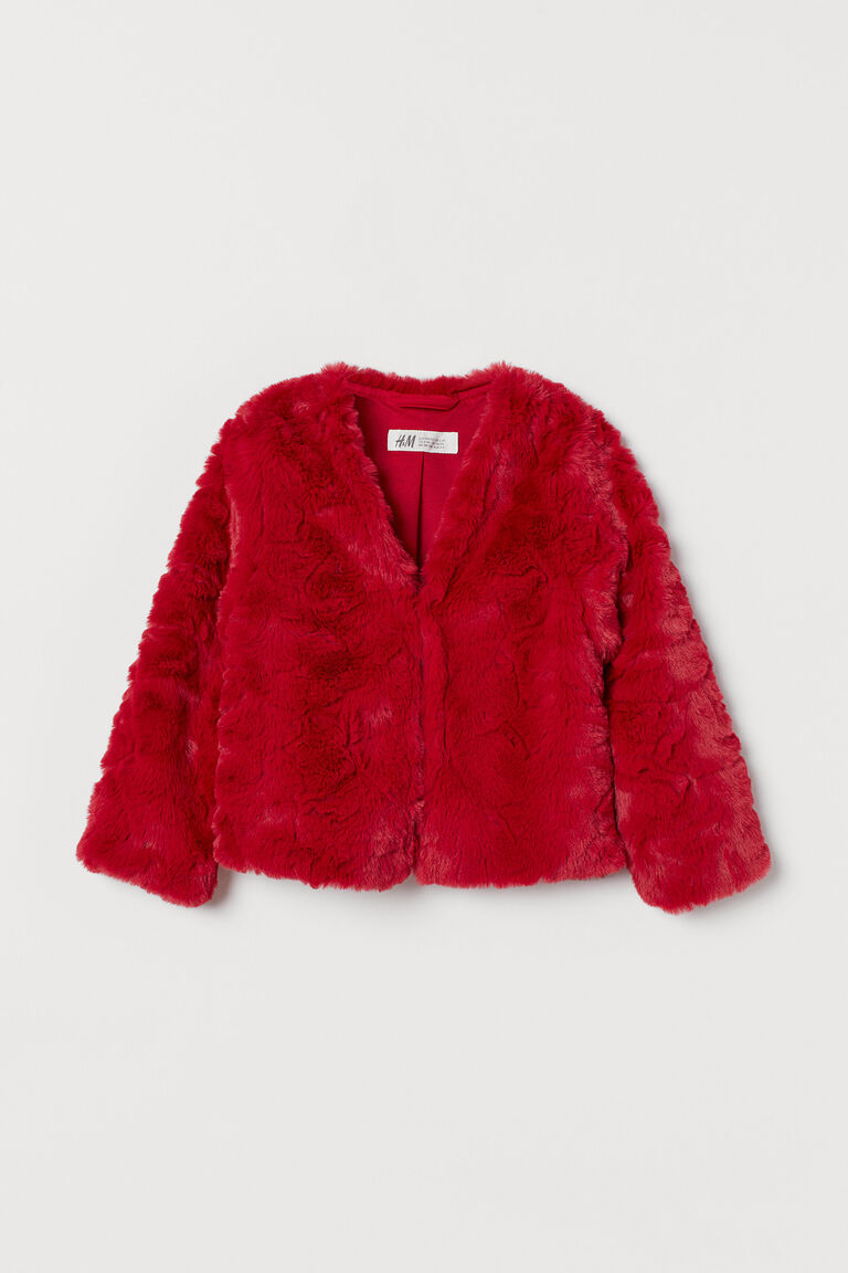 Faux fur jacket
