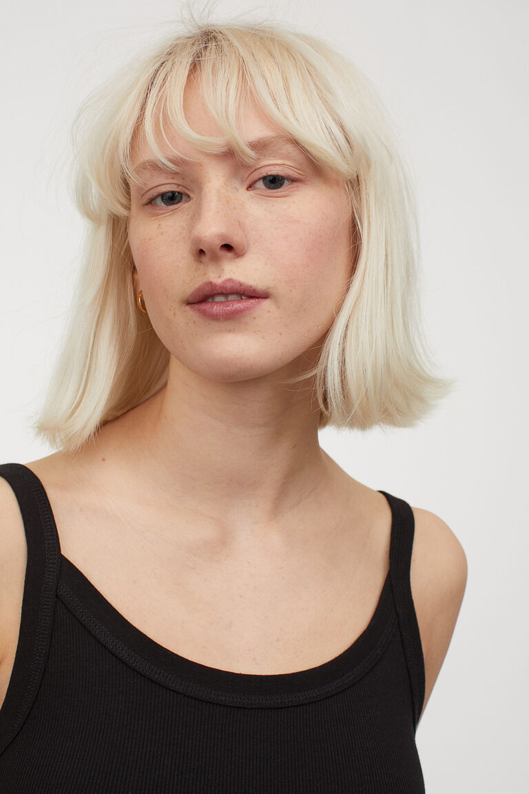 Ribbed jersey thong body